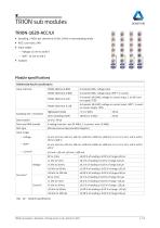 TRION sub modules - DEWETRON GmbH - PDF Catalogs | Technical Documentation | Brochure