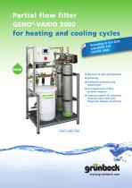 Partial flow filter GENO-VARIO 3000 for heating and cooling cycles - Grünbeck Wasseraufbereitung ...