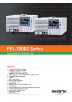 The PEL-3000E brochure - Instek - PDF Catalogs | Technical ...