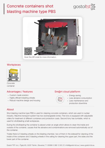Stubs shot blasting machine type PAP - Gostol TST - PDF Catalogs ...