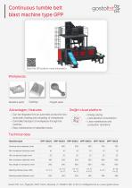Continuous tumble belt blast machine type GPP - Gostol TST - PDF ...