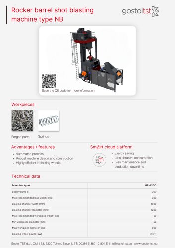 Stubs shot blasting machine type PAP - Gostol TST - PDF Catalogs ...