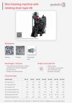Shot blasting machine with rotating drum type VB - Gostol TST - PDF ...
