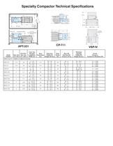 Compactor Specifications - SP Industries - PDF Catalogs | Technical ...