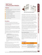 1184_SNAP - Opto 22 - PDF Catalogs | Technical Documentation | Brochure