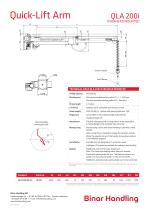 Quick-Lift Arm - Binar Handling AB - PDF Catalogs | Technical ...