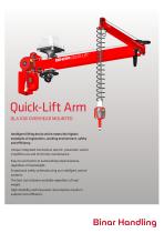 Pillar manipulator arm - QLA 100i - Binar Handling AB - pneumatic ...