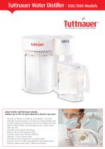 Water Distiller - Tuttnauer - PDF Catalogs | Technical Documentation ...