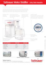 Water Distiller - Tuttnauer - PDF Catalogs | Technical Documentation ...