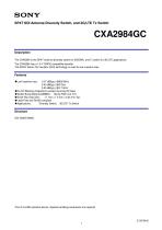 CXA2984GC SP4T ANT SW - Sony Semiconductors - PDF Catalogs | Technical ...