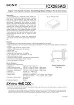 Progressive Scan System CCD ICX285AQ - Sony Semiconductors - PDF ...
