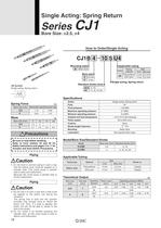CJ1 - SMC PNEUMATIC - PDF Catalogs | Technical Documentation | Brochure