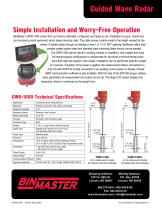 GWR-1000 Guided Wave Radar Brochure - BinMaster - PDF Catalogs ...