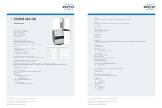 SCION 436-GC - Bruker Daltonics - PDF Catalogs | Technical Documentation | Brochure