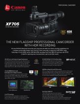 XF705 - CANON USA - PDF Catalogs | Technical Documentation | Brochure