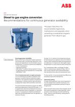 Diesel to gas engine conversion - ABB Motors Drives and Power ...