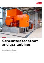 Generators for steam and gas turbines - ABB Motors Drives and Power ...
