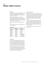 Low Voltage Roller Table Motors - ABB Motors Drives and Power ...