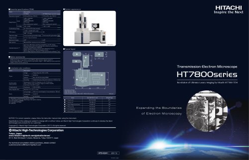 Product Catalogue: SEM, FIB, BIB, TEM - Hitachi High-Tech Europe GmbH - PDF Catalogs | Technical ...