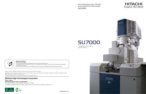 Hitachi High-Tech Europe GmbH/日立のすべてのカタログと技術パンフレット