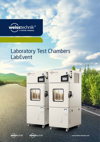 Laboratory Test Chambers, Type LabEvent - Weiss Technik - PDF Catalogs ...