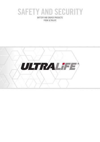 All Ultralife Corporation catalogs and technical brochures
