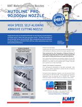 研磨式ウォーター ジェット切断ヘッド - AUTOLINE® - KMT GmbH - KMT Waterjet Systems - 高圧