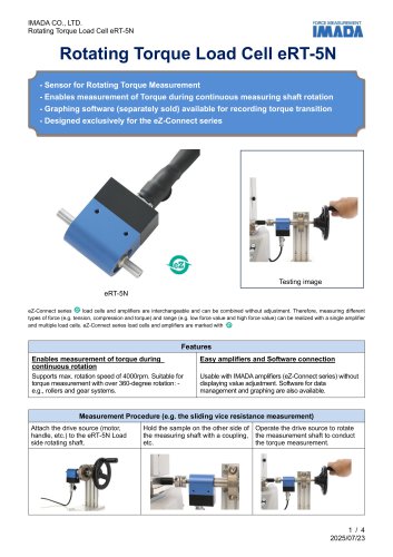 Force Gauges - IMADA - PDF Catalogs | Technical Documentation | Brochure