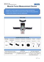 Muscle Force Measurement Device - IMADA - PDF Catalogs | Technical ...