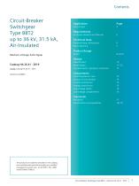 Circuit-Breaker Switchgear Type 8BT2 up to 36 kV, 31.5 kA, Air ...