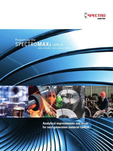 Todos os catálogos e folhetos técnicos SPECTRO Analytical Instruments