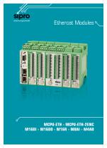 Ethercat I/O Modules - Sipro srl - PDF Catalogs | Technical Documentation | Brochure