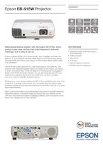 Epson-EB-915W - EPSON Europe - PDF Catalogs | Technical Documentation ...