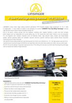 Edge milling machine - FALCON - LINSINGER - 3/5-axis / horizontal / gantry