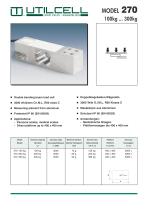 Bending beam load cell - 270 - UTILCELL - beam type / single-axis ...