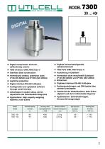 Compression load cell - 730D - UTILCELL - canister / digital / weighing