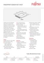 MBF200 Solid State Fingerprint Sensor fact sheet - Fujitsu - PDF ...