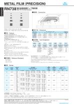 Thin Film Chip Resistors RN73 - KOA - PDF Catalogs | Technical ...