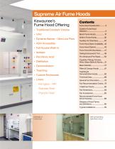 SUPREME AIR - Laboratory Fume Hoods - Kewaunee Scientific Corporation ...