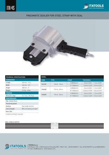 ITA 20 - Itatools srl - PDF Catalogs | Technical Documentation | Brochure