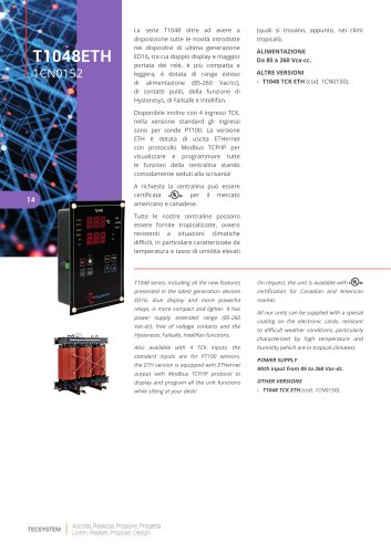VRT200 1CN0077 - TECSYSTEM srl - PDF Catalogs | Technical Documentation | Brochure
