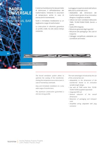 UNIVERSAL BAR DIAM 80 FOR UL FANS - TECSYSTEM srl - PDF Catalogs ...
