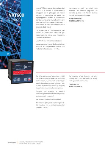 VRT200 1CN0077 - TECSYSTEM srl - PDF Catalogs | Technical Documentation | Brochure