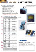 CENTER 122 - Digital Multimeter - CENTER TECHNOLOGY - PDF Catalogs ...
