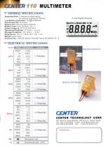 digital multimeter - CENTER TECHNOLOGY - PDF Catalogs | Technical ...