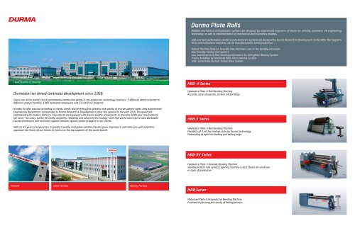 HRB-4 Roll Bending Machine - Durma - PDF Catalogs | Technical ...