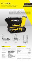 Crawler dumper - DCT300P - ALITRAK S.r.l - electric / front-loading / lift-skip