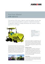 Road Paver AFW 350 E/G: Road Paver Wheeled - Ammann - PDF Catalogs ...