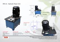 Electrically-powered hydraulic power unit - HPU-21 - Taon Hydraulik ...