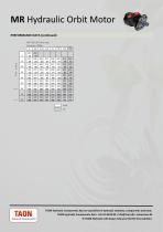 MR Hydraulic Orbit Motor - Taon Hydraulik Komponenter ApS - PDF ...